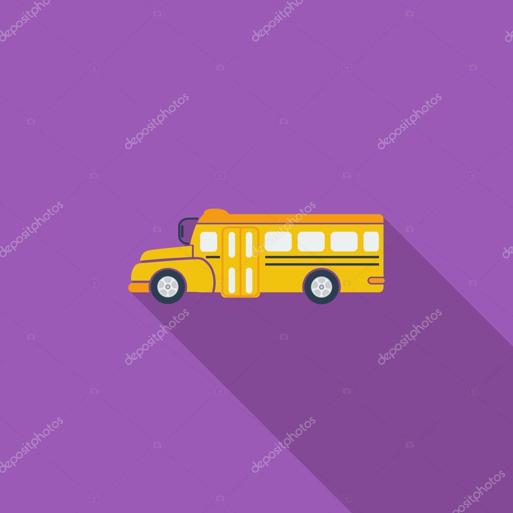 School bus flat icon. — Stock Vector © leshkasmok #83194402