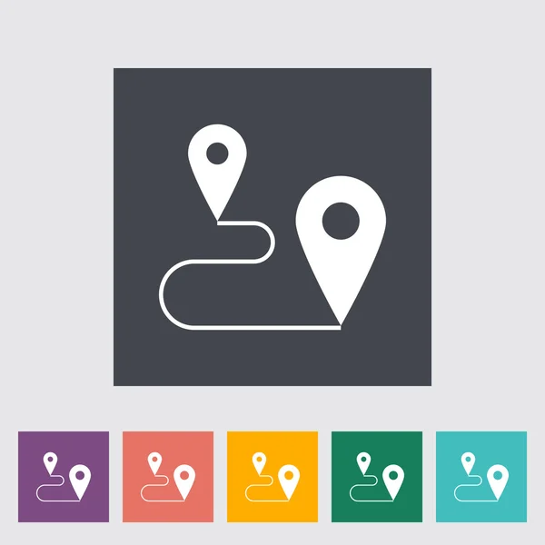 GPS map flat icon. Stock Vector by ©leshkasmok 28933655