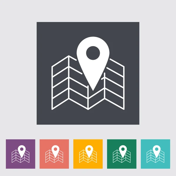 GPS map flat icon. Stock Vector by ©leshkasmok 28933655