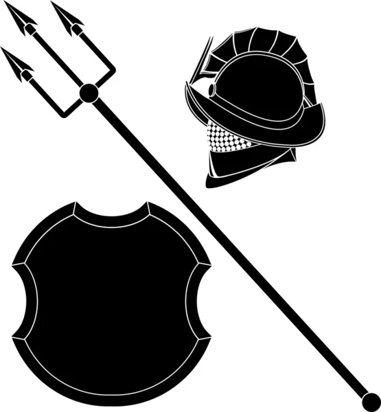 Gladiator helmet stencil | Stencil of gladiators helmet wit trident and ...
