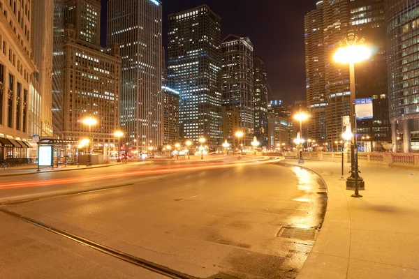 Chicago at night time – Stock Editorial Photo © teamtime #125605844
