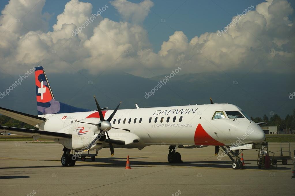 Twin-engined high-speed turboprop airliner – Stock Editorial Photo ...