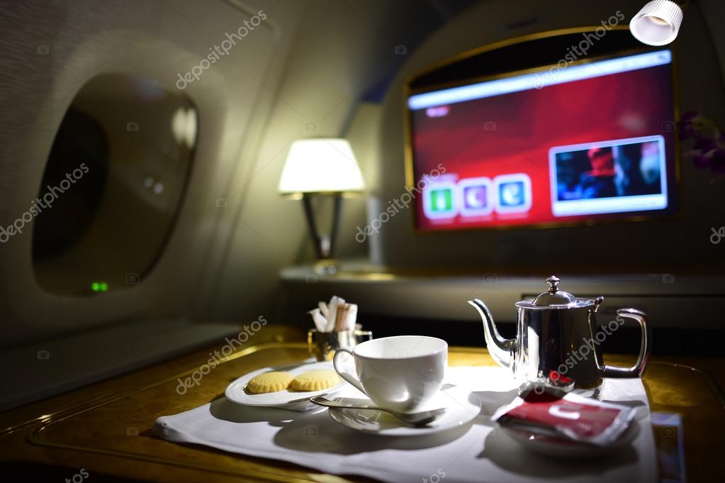 Emirates first class interior. – Stock Editorial Photo © teamtime #93727000