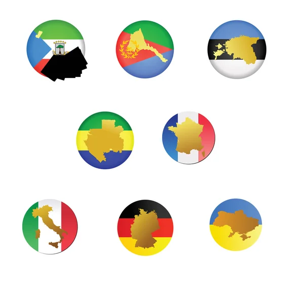 6,021,007 Map globes and flags Vector Images | Depositphotos