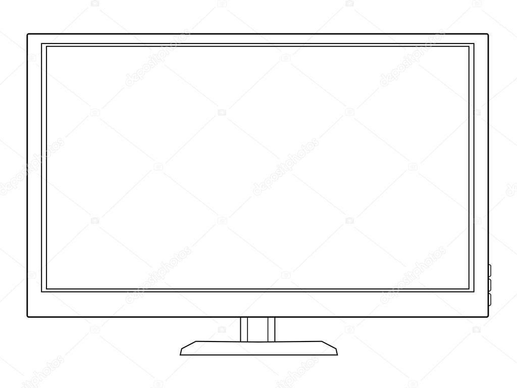 Led tv Stock Vector by ©Perysty 82178302