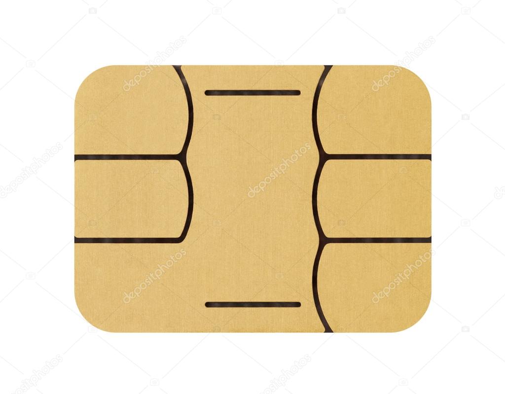 SIM card chip on a white background — Stock Photo © akinshin #124410950
