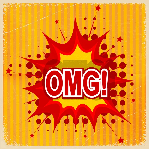 Cartoon HUH?!! on a white background. Vector illustration. Stock ...