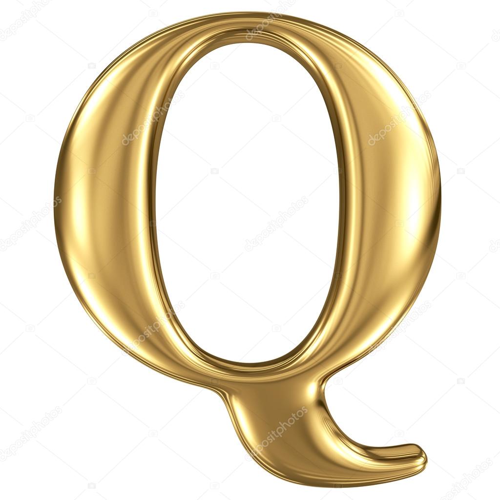 Golden letter Q — Stock Photo © smaglov #54959161