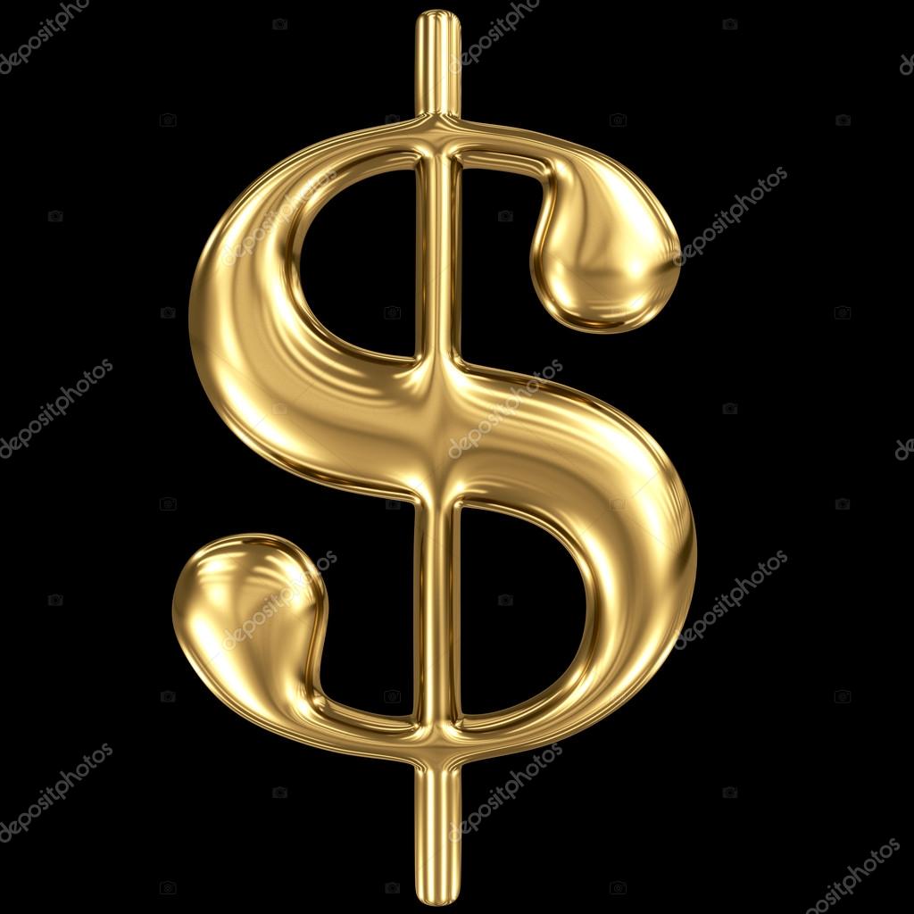 Signo De Dinero Brillante Moneda En Dólares, Signo De Dinero,: Vector