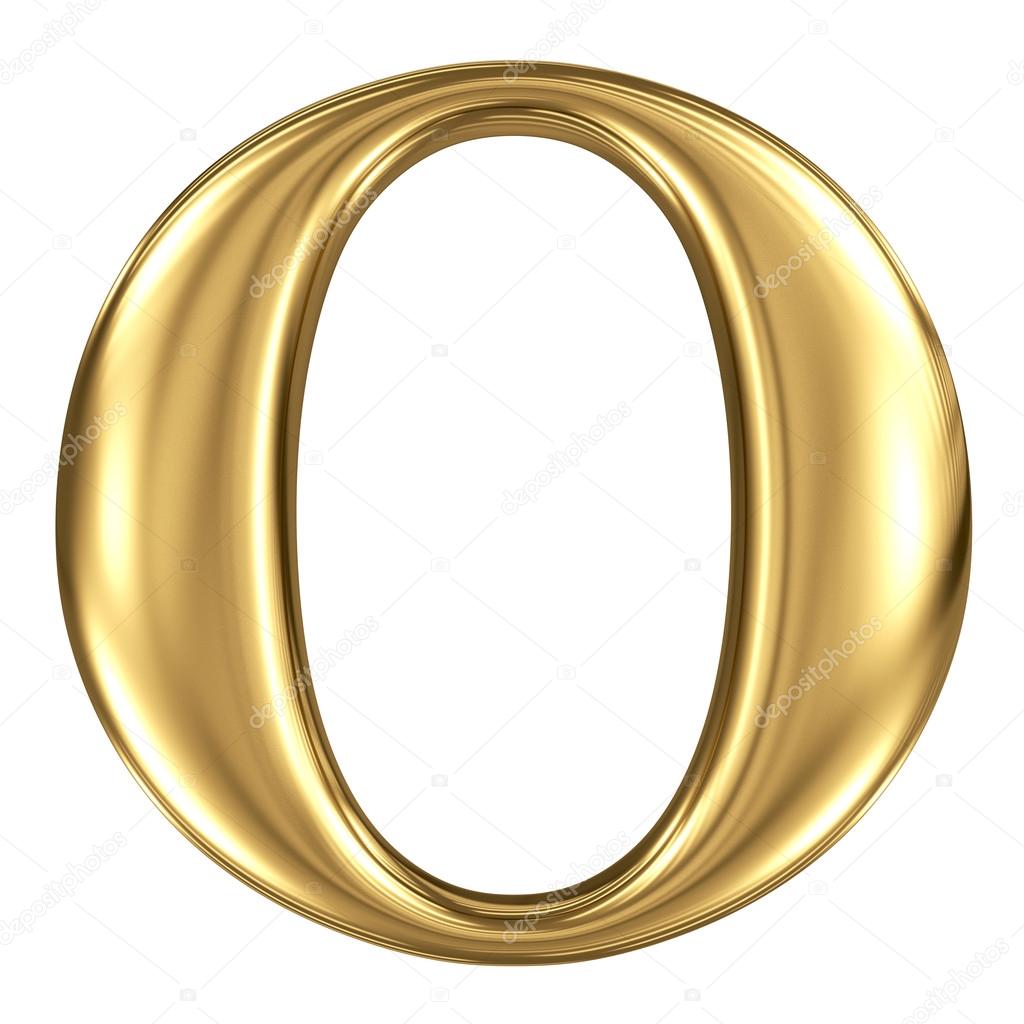 The Letter O In Gold