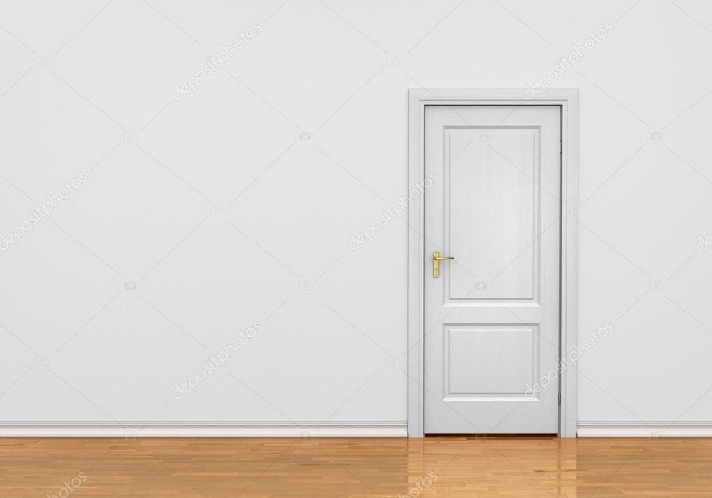 Classic interior with closed door — Stock Photo © urfingus #106487594