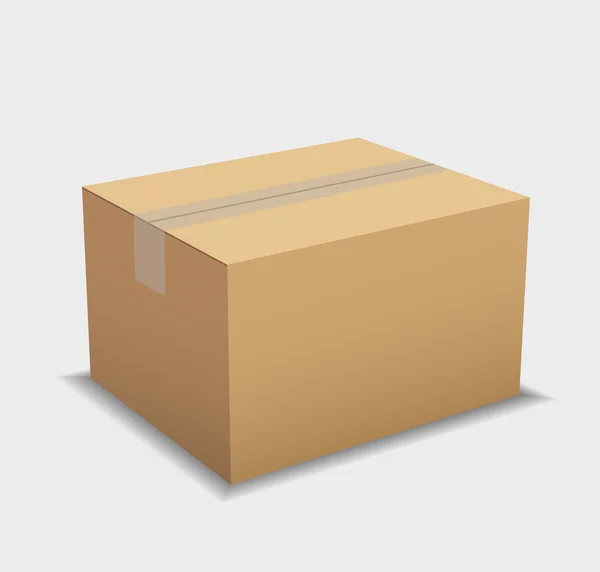 Open box. Recycle brown paper box packaging Stock Vector Image by ...