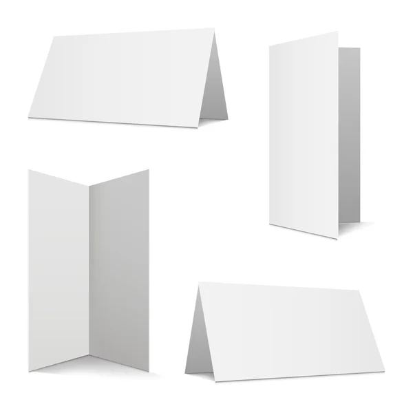 Blank folded card Vector Art Stock Images | Depositphotos