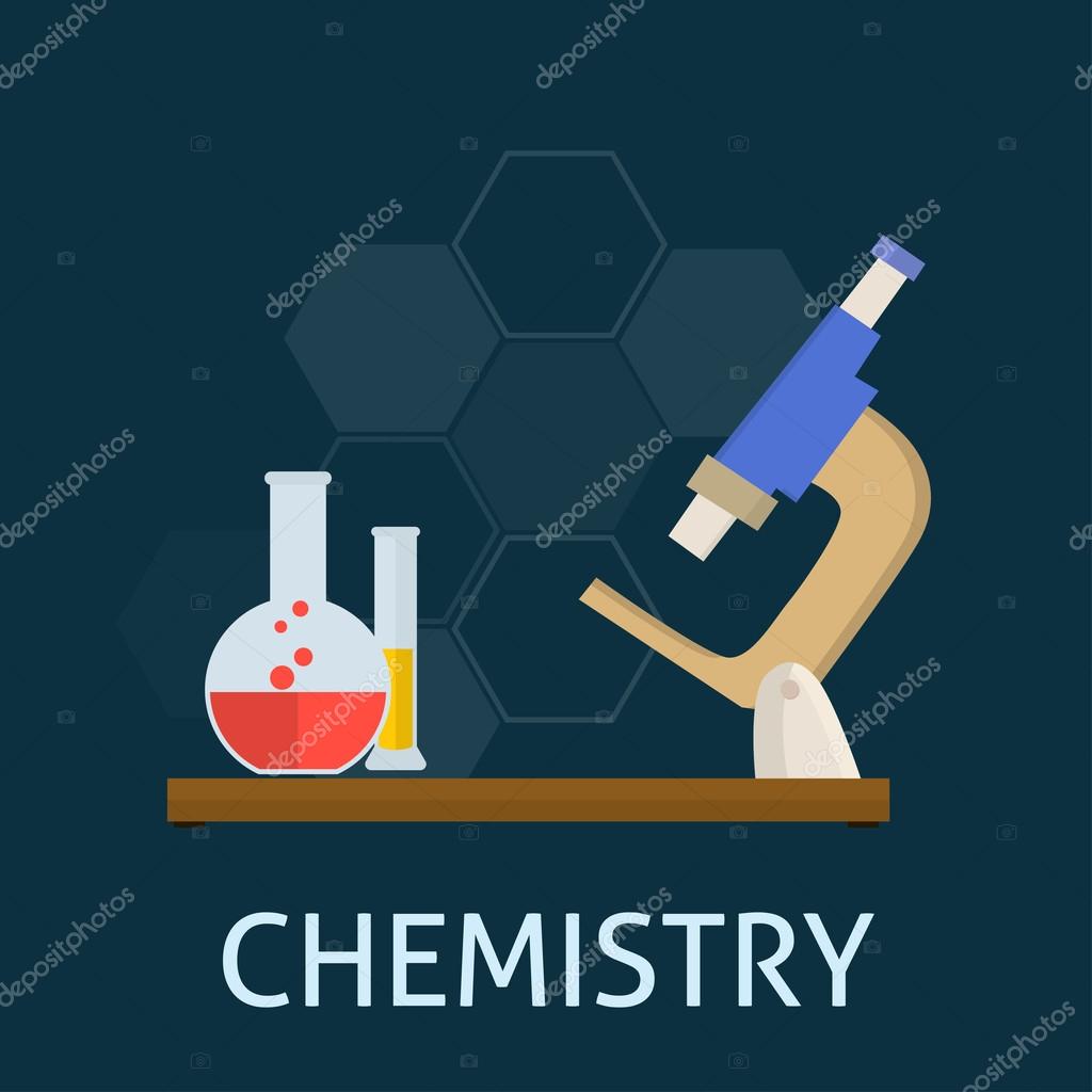 Chemistry, background. vector illustration Stock Vector Image by ...