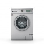 Closed washing machine Stock Photo by ©maxxyustas 7798364