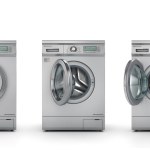 Closed washing machine Stock Photo by ©maxxyustas 7798364