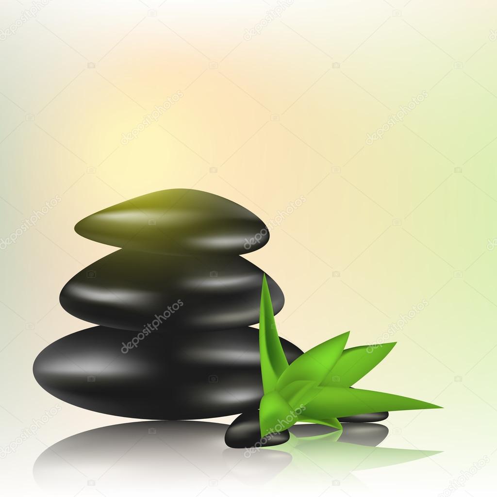 Vector realistic illustration of Spa stones Stock Vector Image by ...