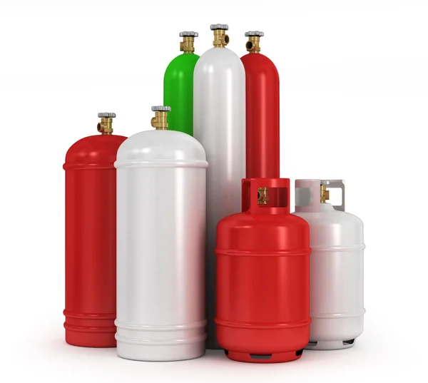 Compressed gas cylinders Stock Photos, Royalty Free Compressed gas ...