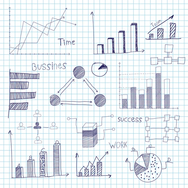 Hand drawn business infographics finance elements Stock Vector Image by ...