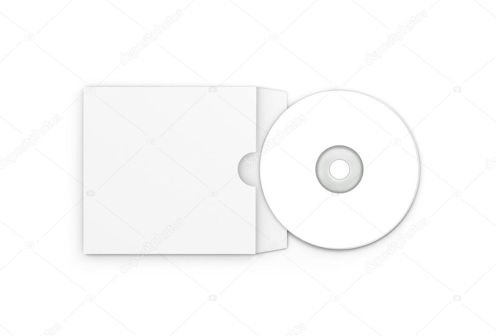 Blank compact disk isolated on white background Stock Photo by ...