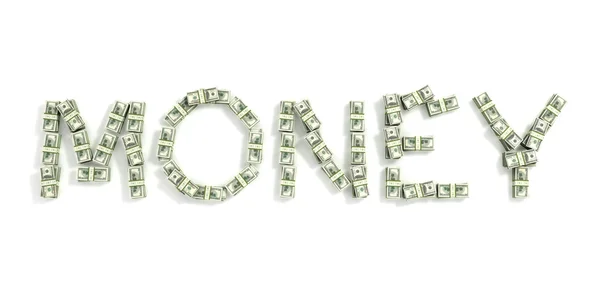 Word "Money" made of dollars — Stock Photo © DmitryRukhlenko #7341896