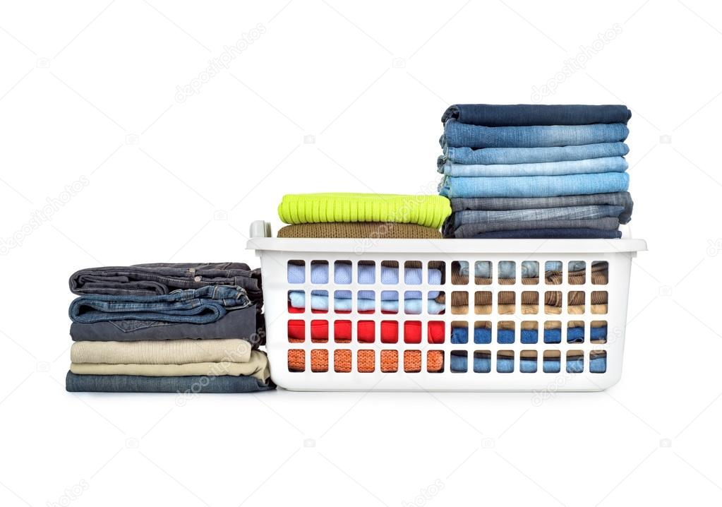 Folded Laundry Clothes