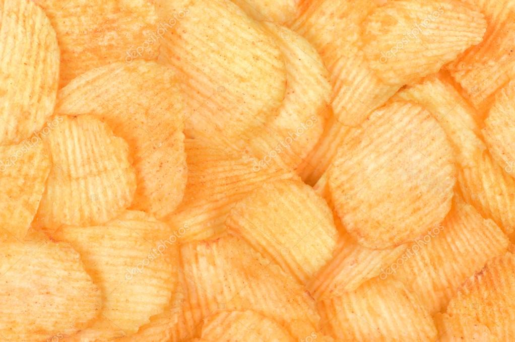 Potato chips background — Stock Photo © urfingus #87653304
