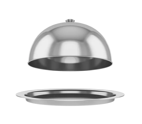 Restaurant cloche with open lid — Stock Photo © Alexynder #18240547