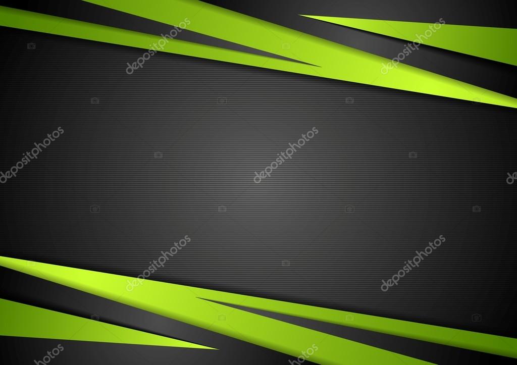 Black and green abstract design Stock Vector Image by ©saicle #54825697
