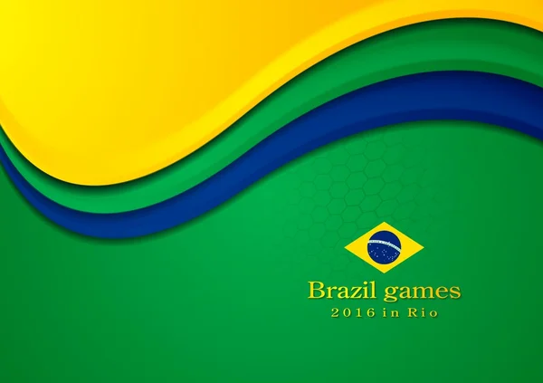 Abstract background in Brazilian colors — Stock Vector © saicle #45439803