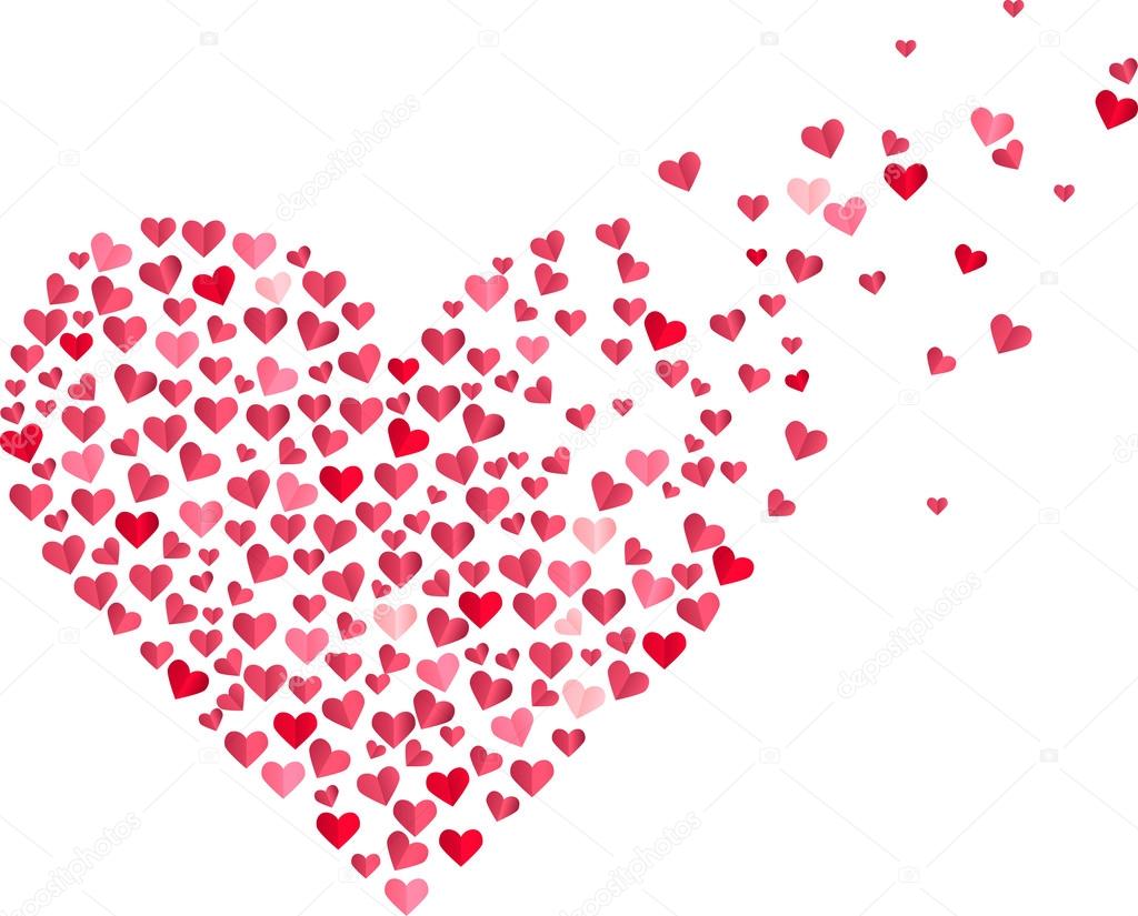 Valentines heart with small hearts Stock Vector by ©nurrka 62763285