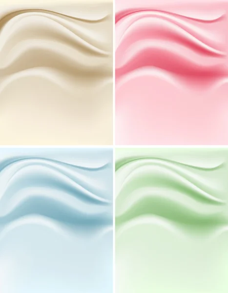 Wavy cream on white background Stock Vector Image by ©Ghenadie #91853636