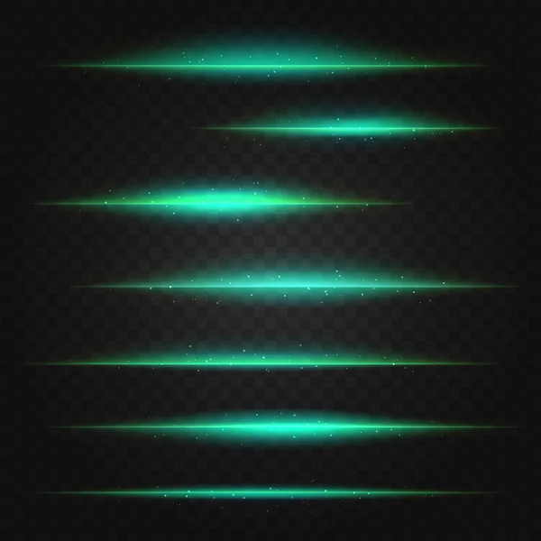 Set of vector blue lens flares on transparent background Stock Vector ...