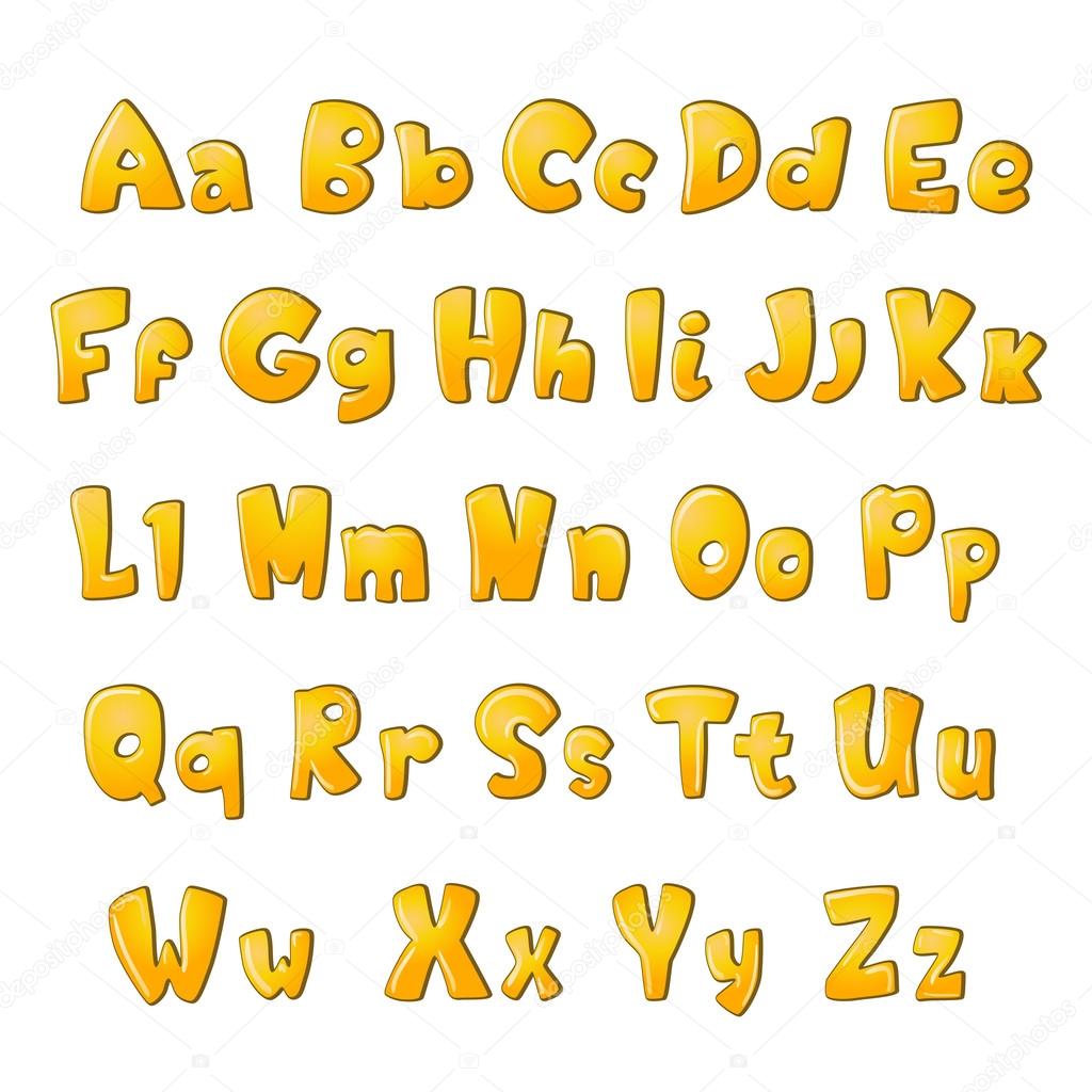Alphabet set for children text design Stock Vector by ©Ghenadie 69456351