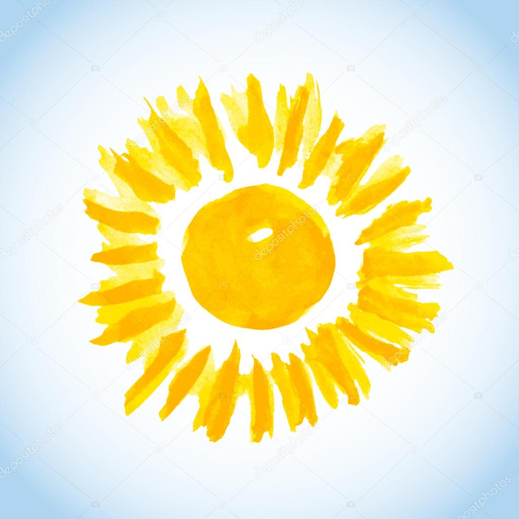 Sun on blue sky background Stock Vector Image by ©Ghenadie #72783841
