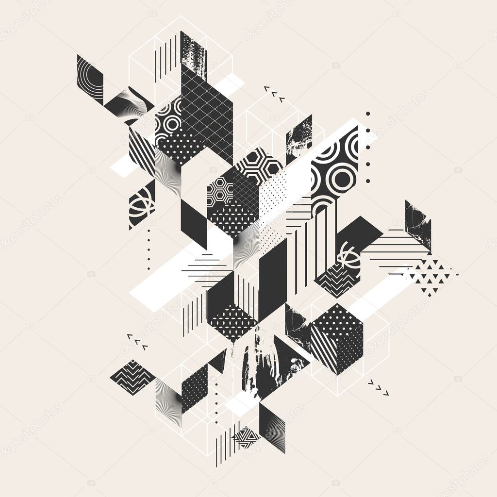 Geometric abstract flat background Stock Vector by ©theromb 115577998