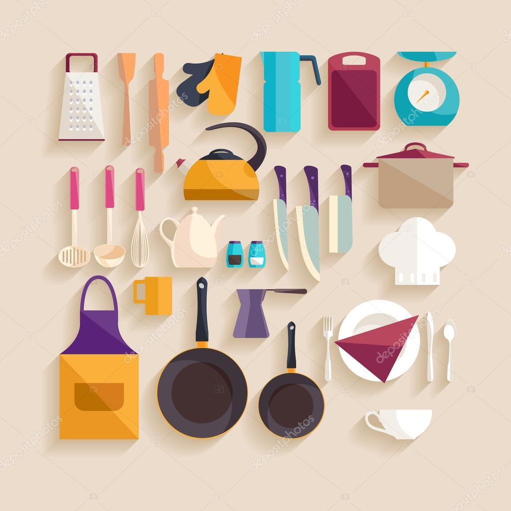 Kitchen tool collection Stock Vector by ©theromb 52691573