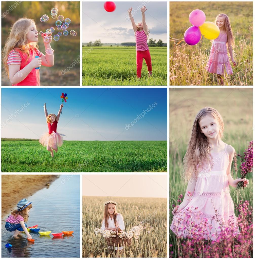 Collage with happy children Stock Photo by ©Kruchenkova 53013707