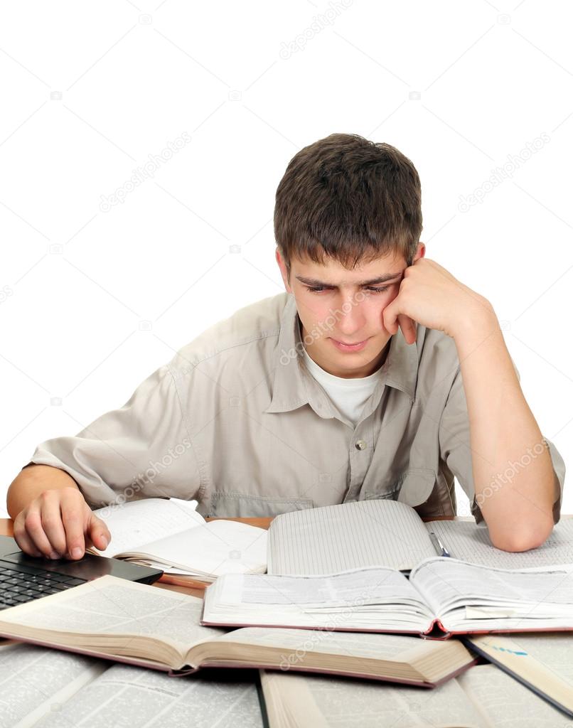 Serious Student with a Books Stock Photo by ©sabphoto 105514278