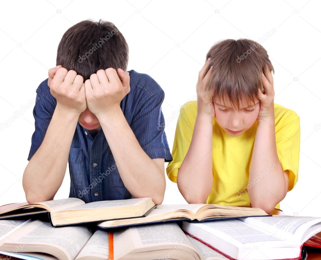 Tired Students Stock Photo by ©sabphoto 54948011
