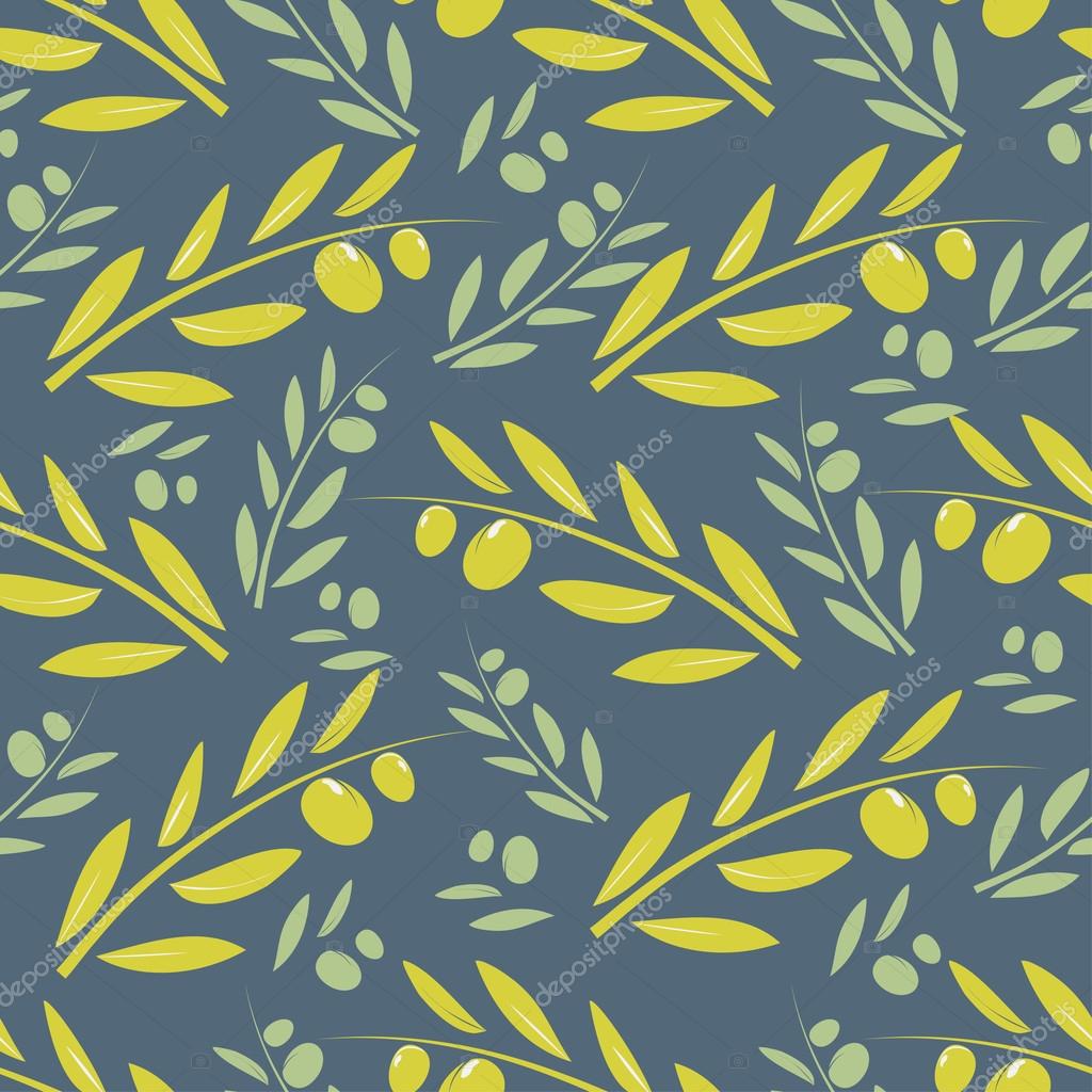 Seamless olive bunch fabric pattern. Pastel colors seamless background ...