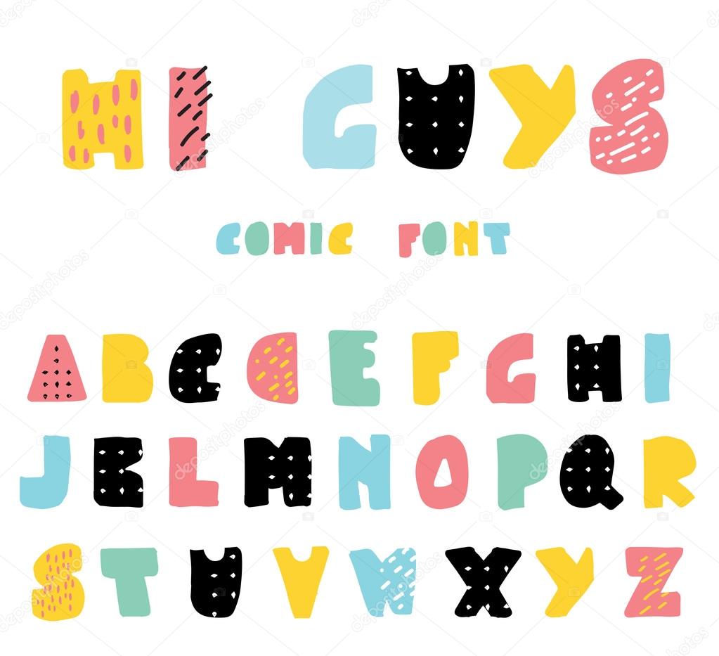 Funny cartoon style ABC Stock Vector Image by ©mcherevan #123714770