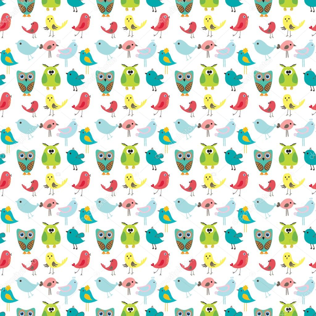 Birds seamless pattern — Stock Vector © mcherevan #59003369