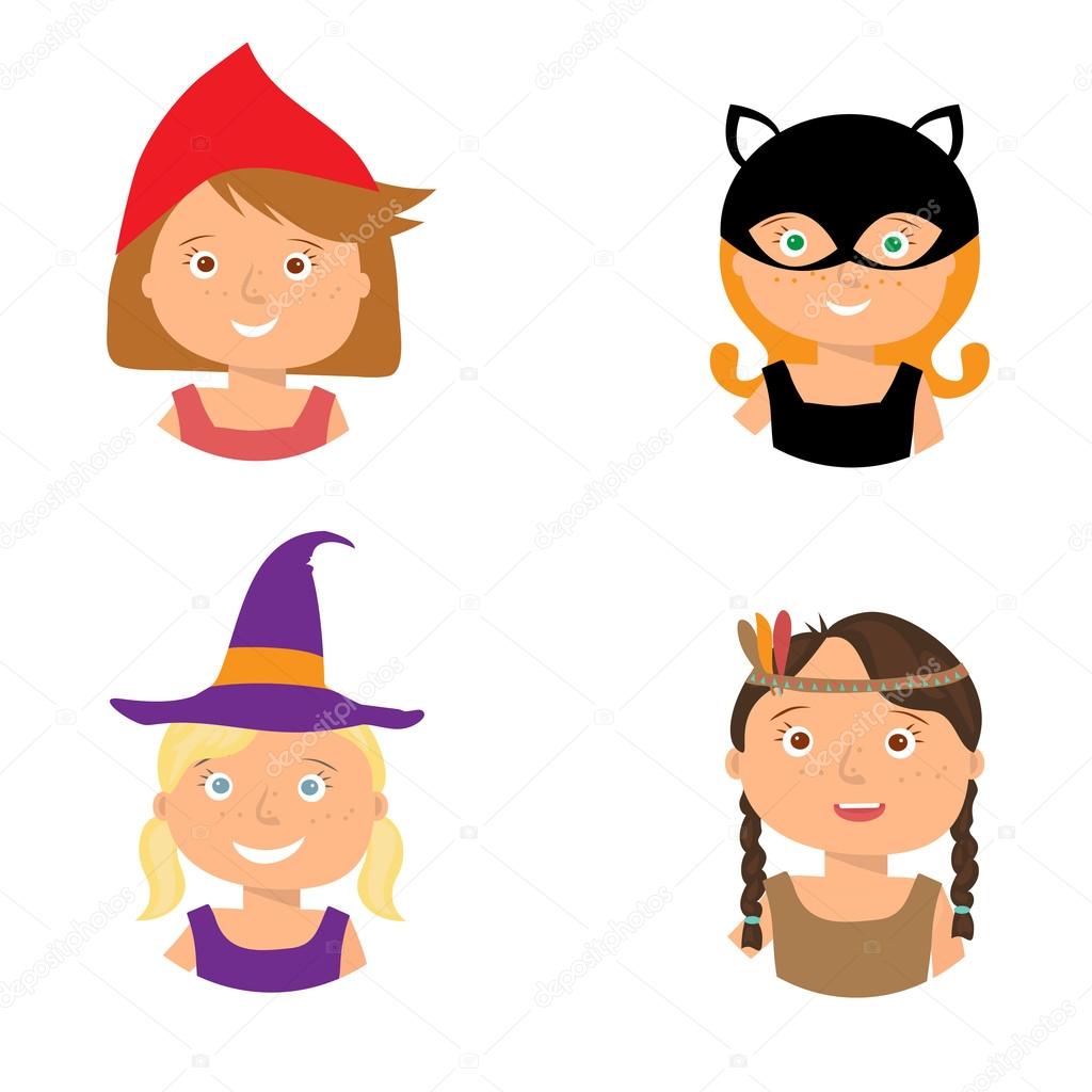Illustration of Kids Trick or Treating Stock Vector by ©mcherevan 83563782