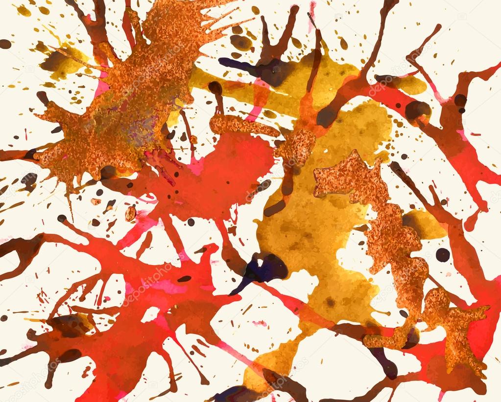 Artistic paint splashes Stock Vector Image by ©de-kay #107316754