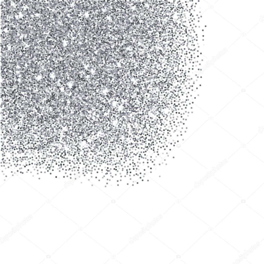 Silver glitter textured border Stock Vector Image by ©de-kay #118941418