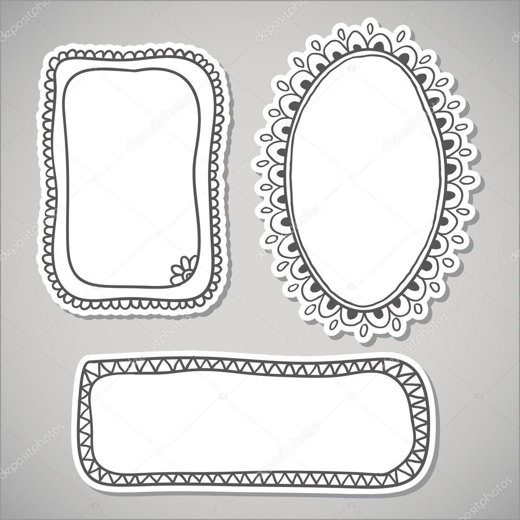 Hand drawn doodle frames Stock Vector Image by ©de-kay #59712767
