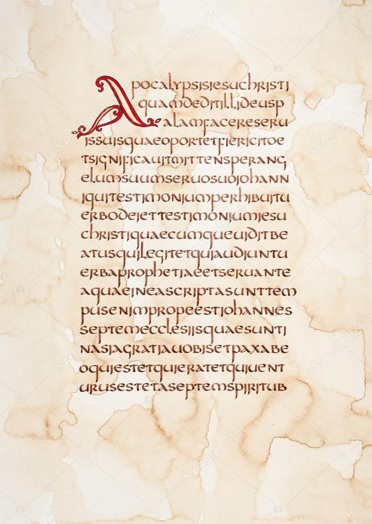 Handwritten excerpt from Bible Stock Photo by ©de-kay 63781999