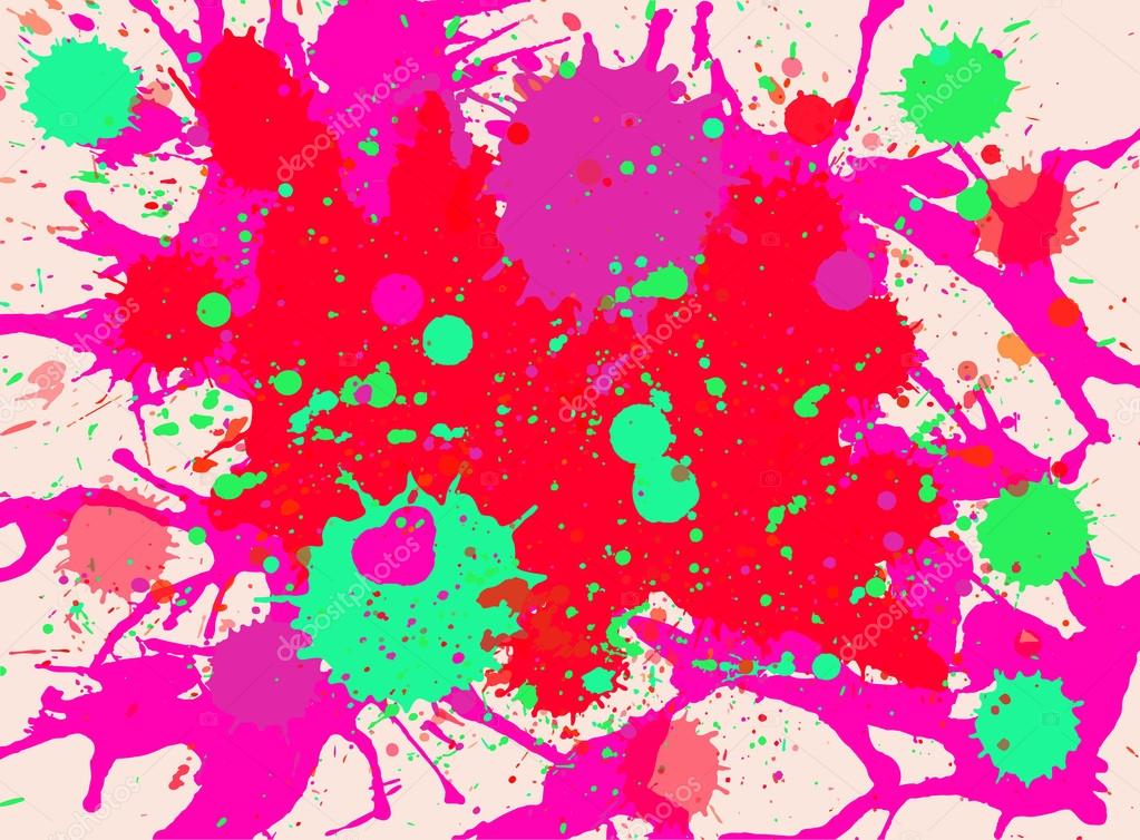 Paint splashes background Stock Vector by ©de-kay #95728814