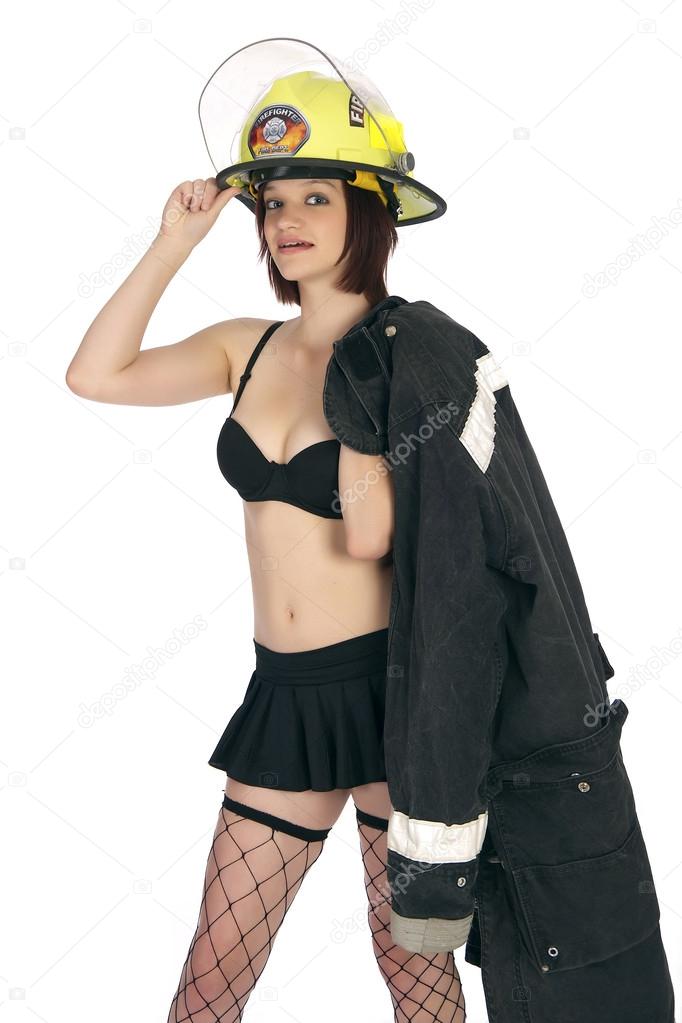 Sexy Female Firefighter — Stock Photo © Macsuga #60724585 Sexy Female Firefighter — Stock Photo © Macsuga #60724585